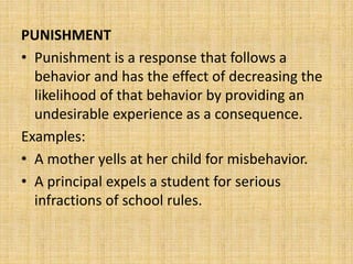 Use of behavior modification in school setting | PPTX