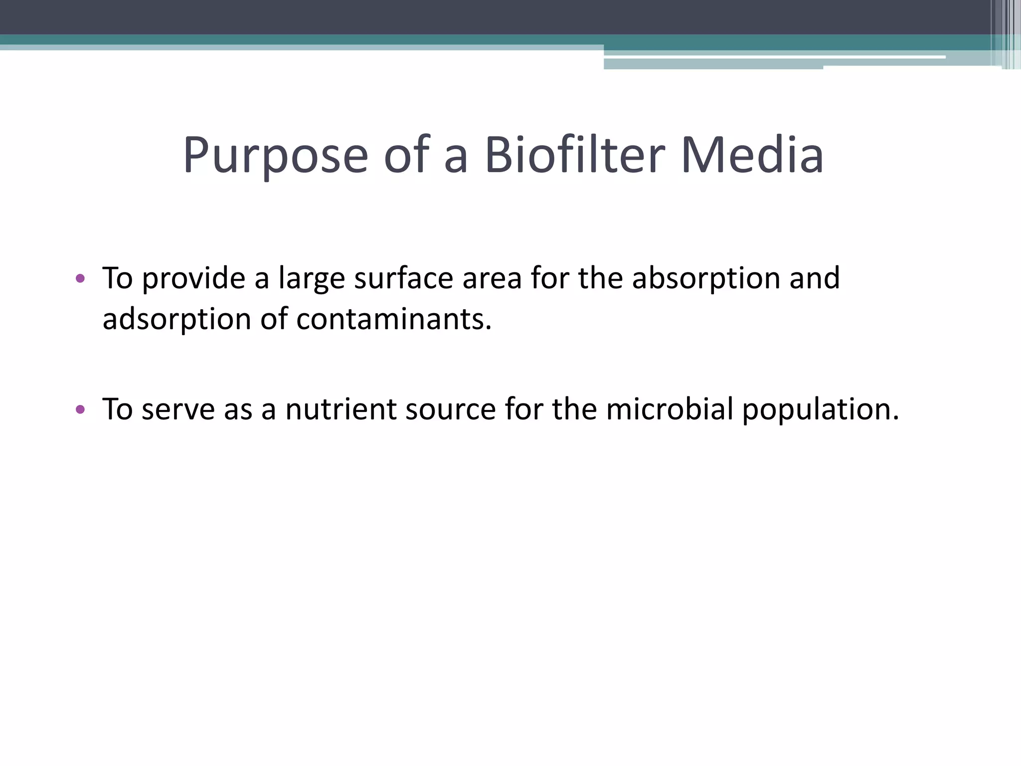 Use of biofilters for air pollution control | PPTX