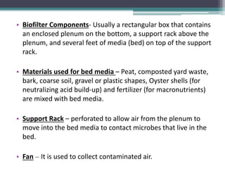 Use of biofilters for air pollution control | PPTX