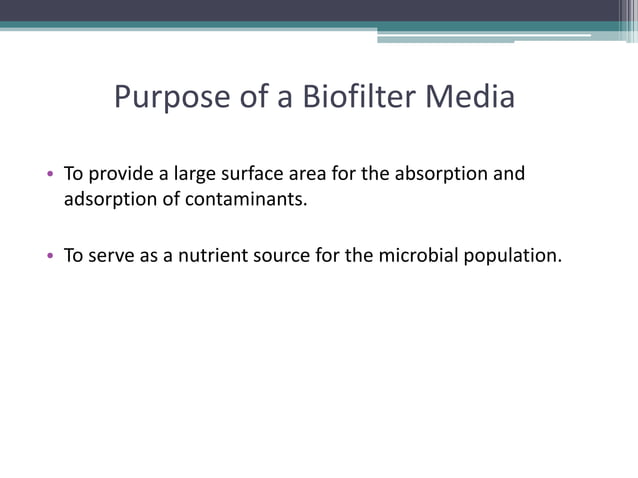 Use of biofilters for air pollution control | PPTX | Indoor ...
