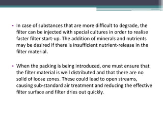Use of biofilters for air pollution control | PPTX