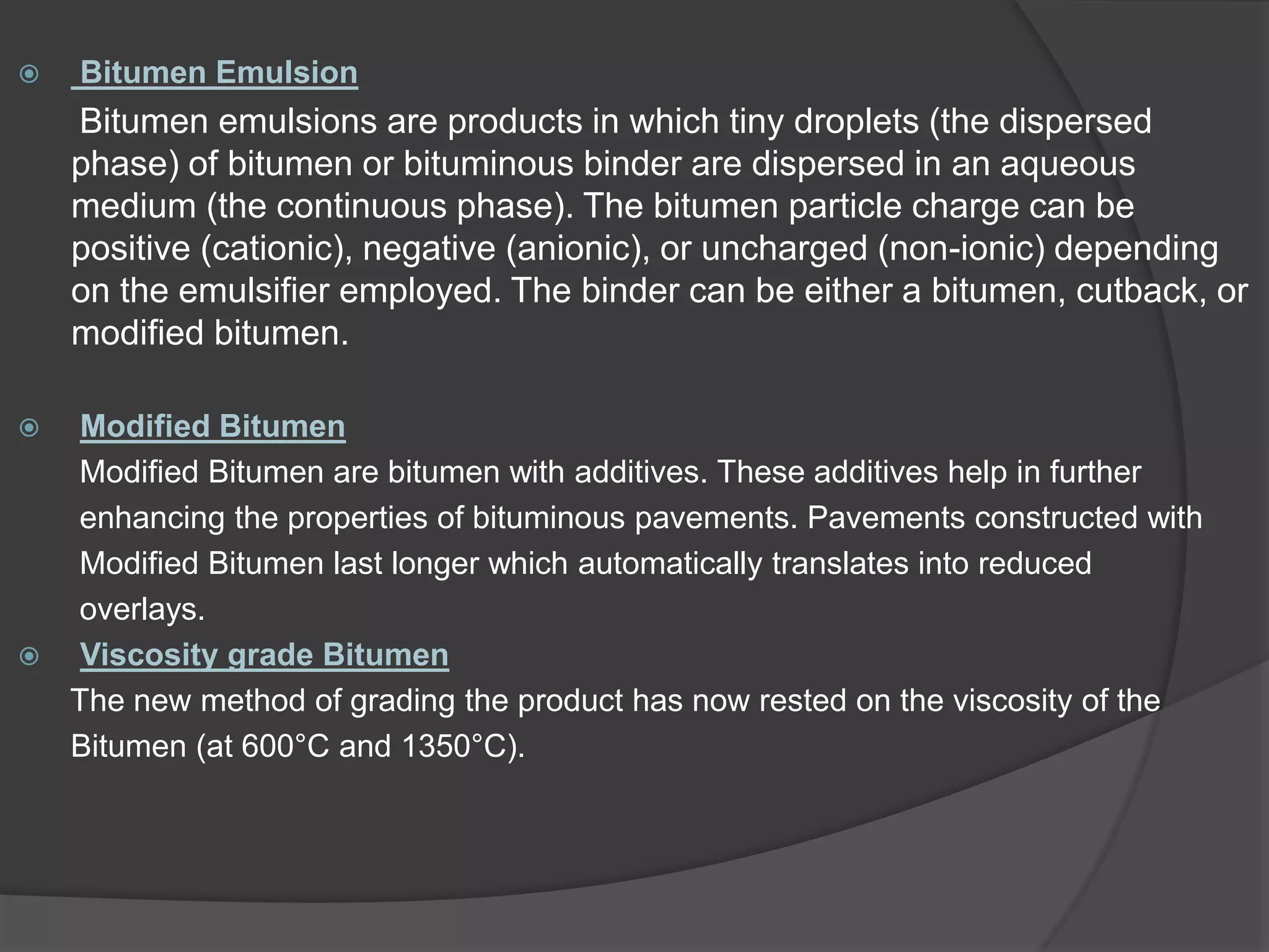 Use of bitumen in tank foundation and as a joint filling material | PPTX