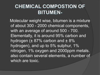 Use of bitumen in tank foundation and as a joint filling material | PPTX