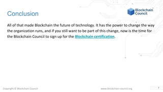 Use of blockchain in telecom and media industry | PPT