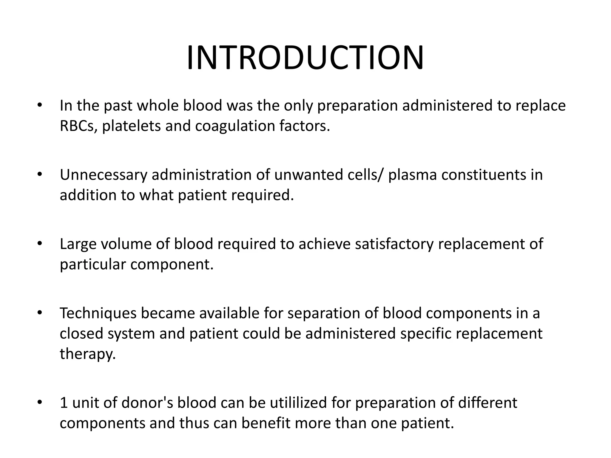Use of Blood Components in Clinical Practice - Part 1 | PPTX
