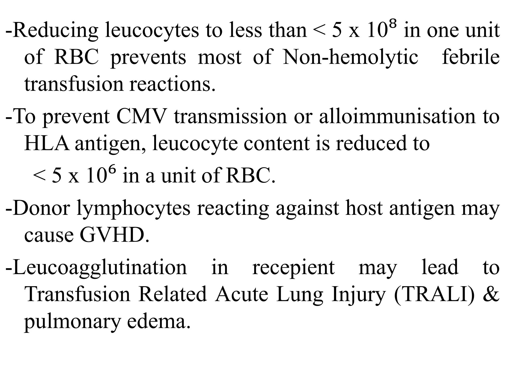Use of Blood Components in Clinical Practice - Part 1 | PPTX