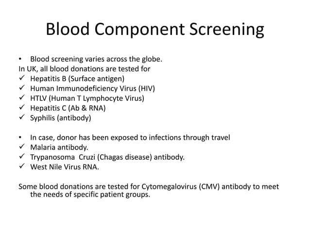 Use of Blood Components in Clinical Practice - Part 1 | PPTX | Blood ...