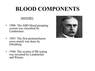 Use of Blood Components in Clinical Practice - Part 1 | PPTX