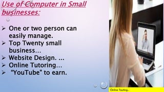 Use of computer in economics | PPT