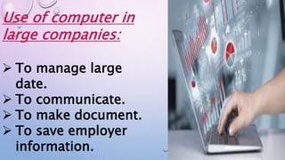Use of computer in economics | PPTX