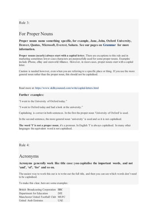 Use of capital letters | DOCX