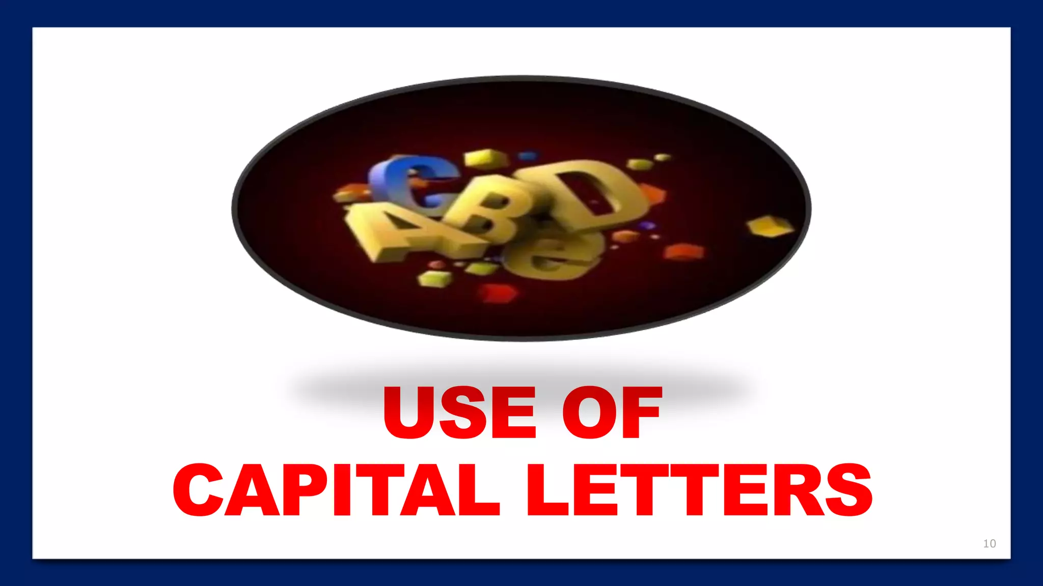 Use of capital letters | PPTX