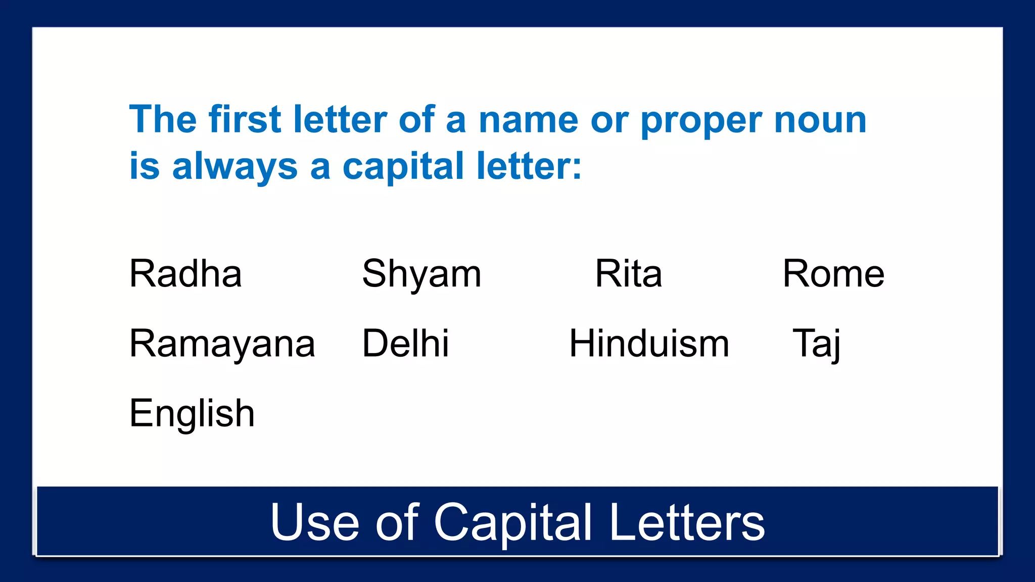 Use of capital letters | PPTX