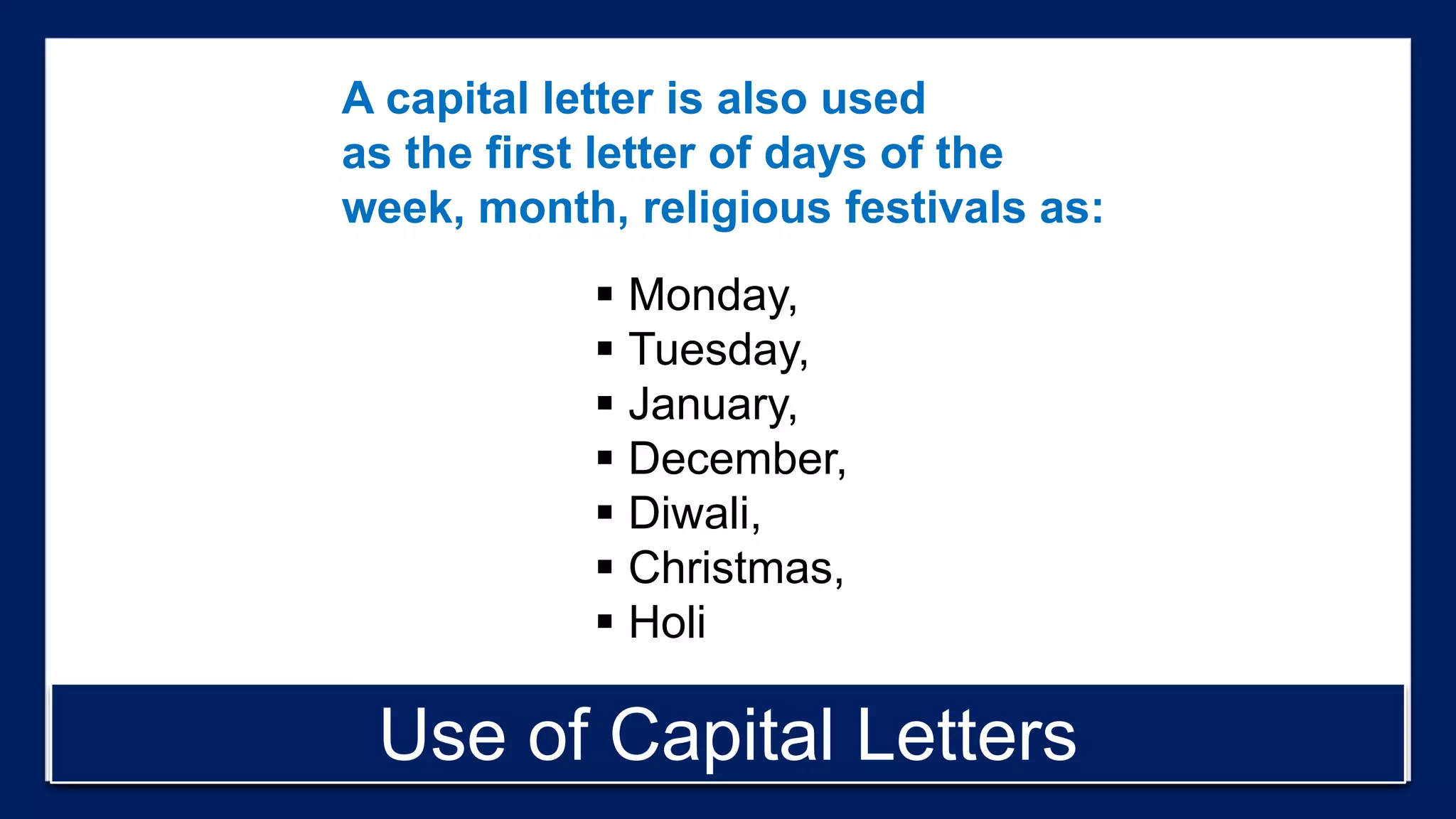 Use of capital letters | PPTX