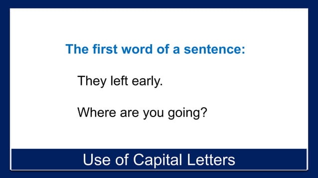 Use of capital letters | PPTX