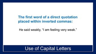 Use of capital letters | PPTX