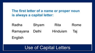 Use of capital letters | PPTX