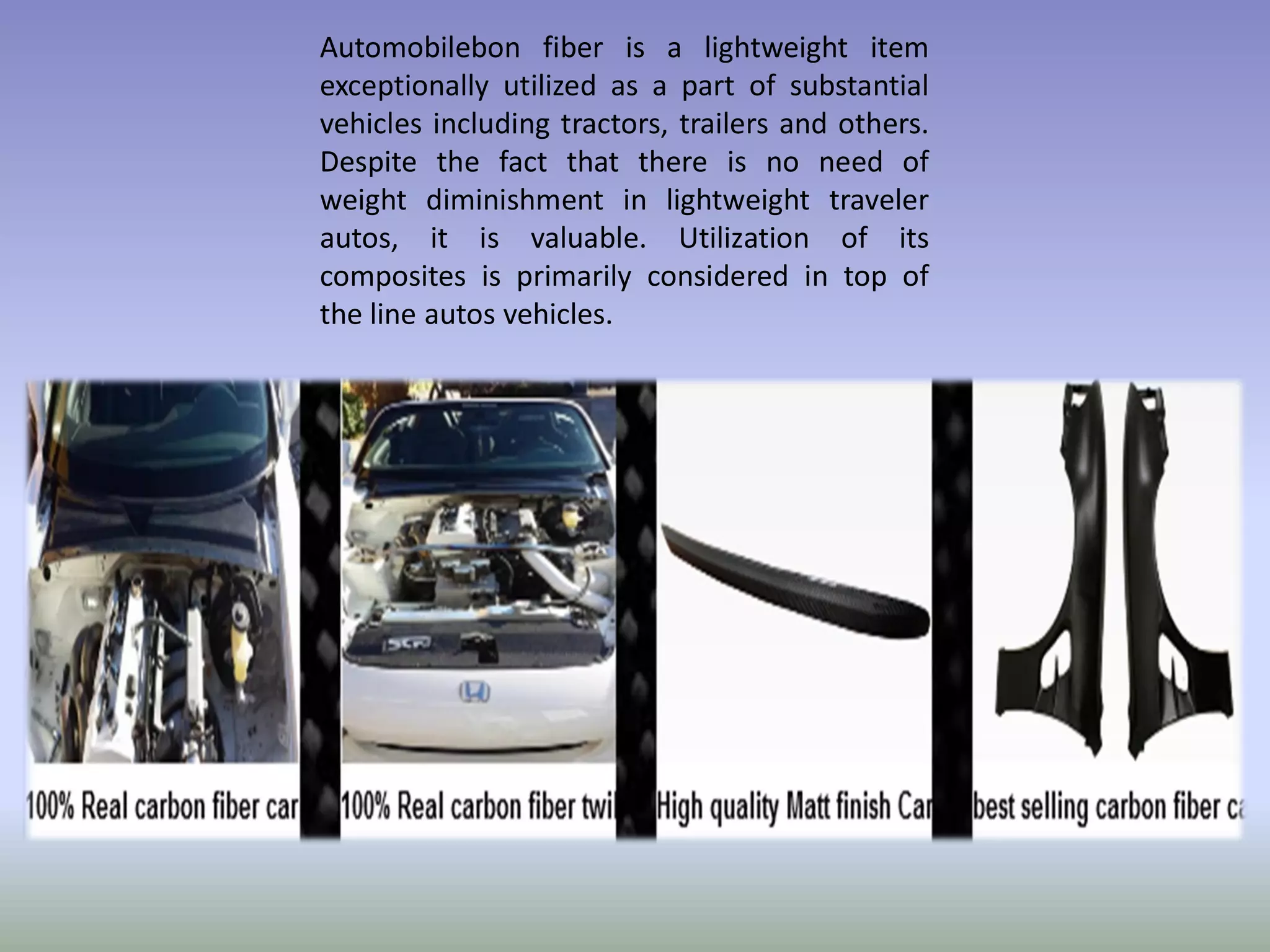 Use of Carbon Fibers in the Automotive Market | PDF