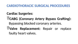 USE OF CARDIOTHORACIC INSTRUMENTS.pptx pdf | PPTX