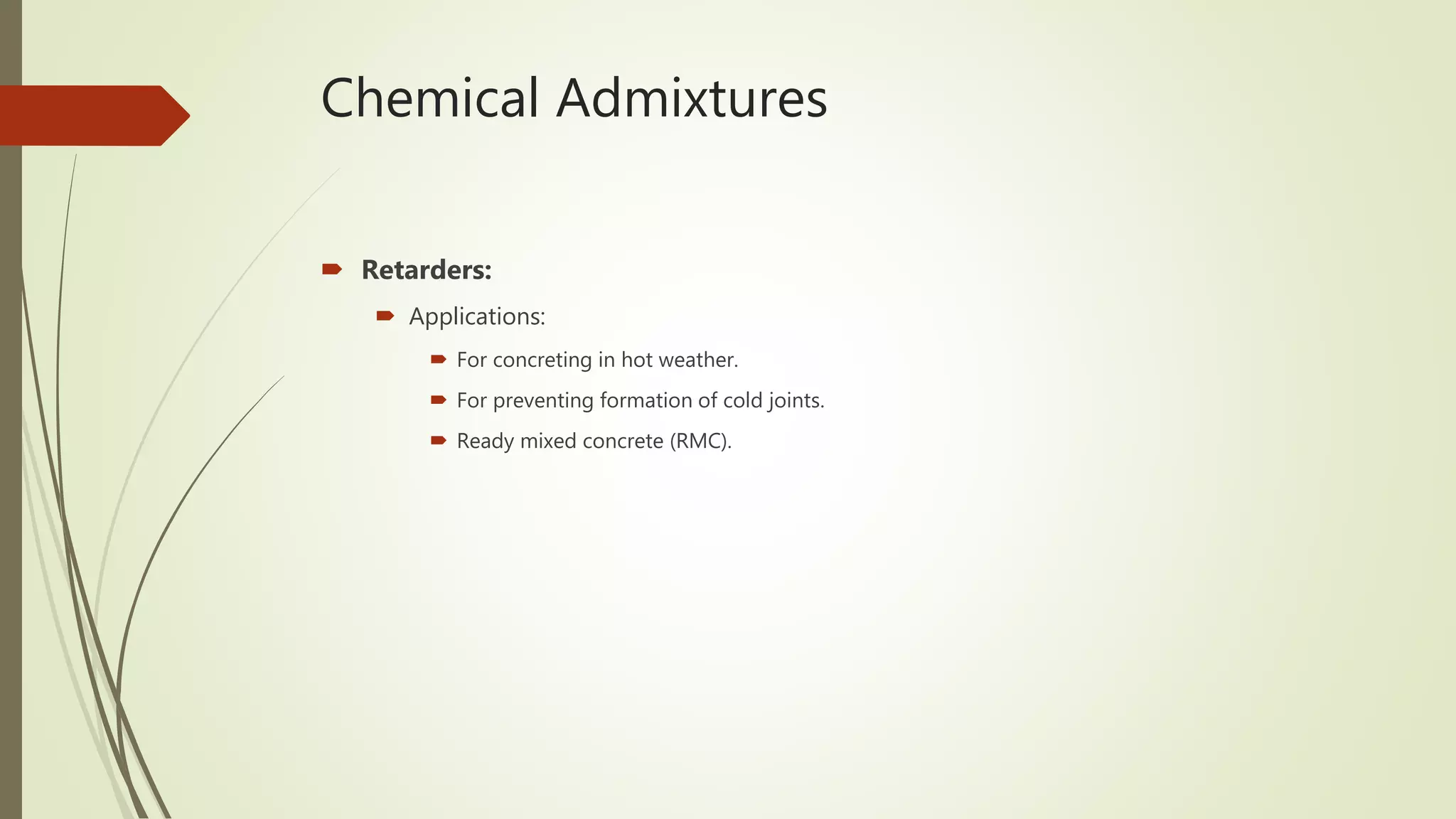 Use of chemical and mineral admixture in concrete | PPTX