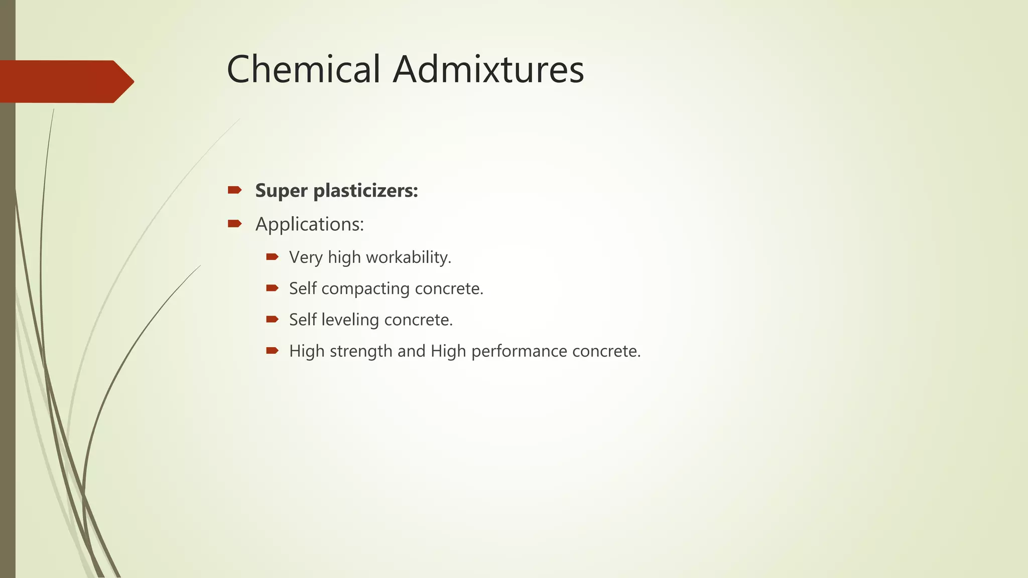 Use of chemical and mineral admixture in concrete | PPTX