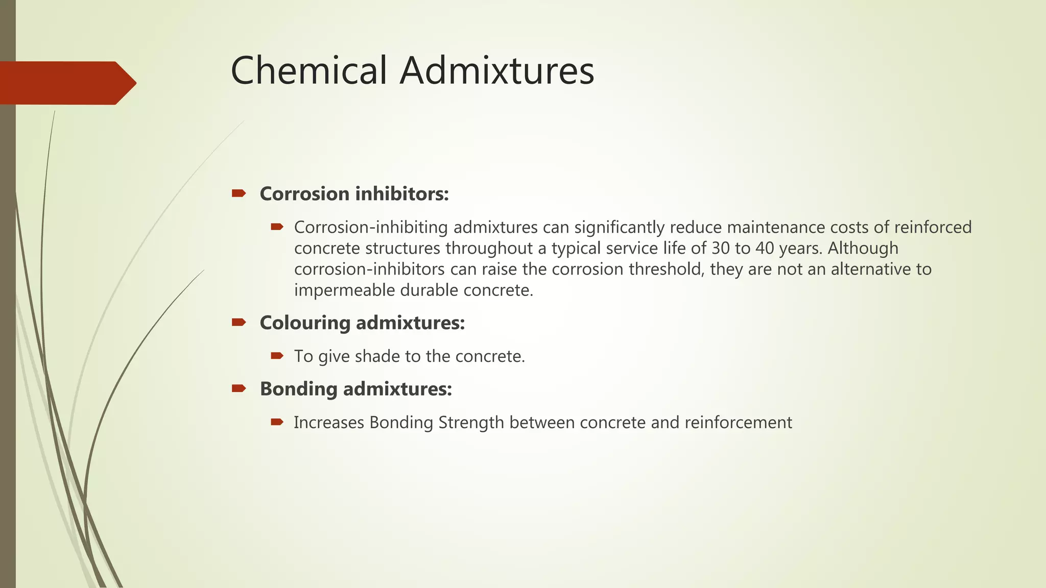 Use of chemical and mineral admixture in concrete | PPTX