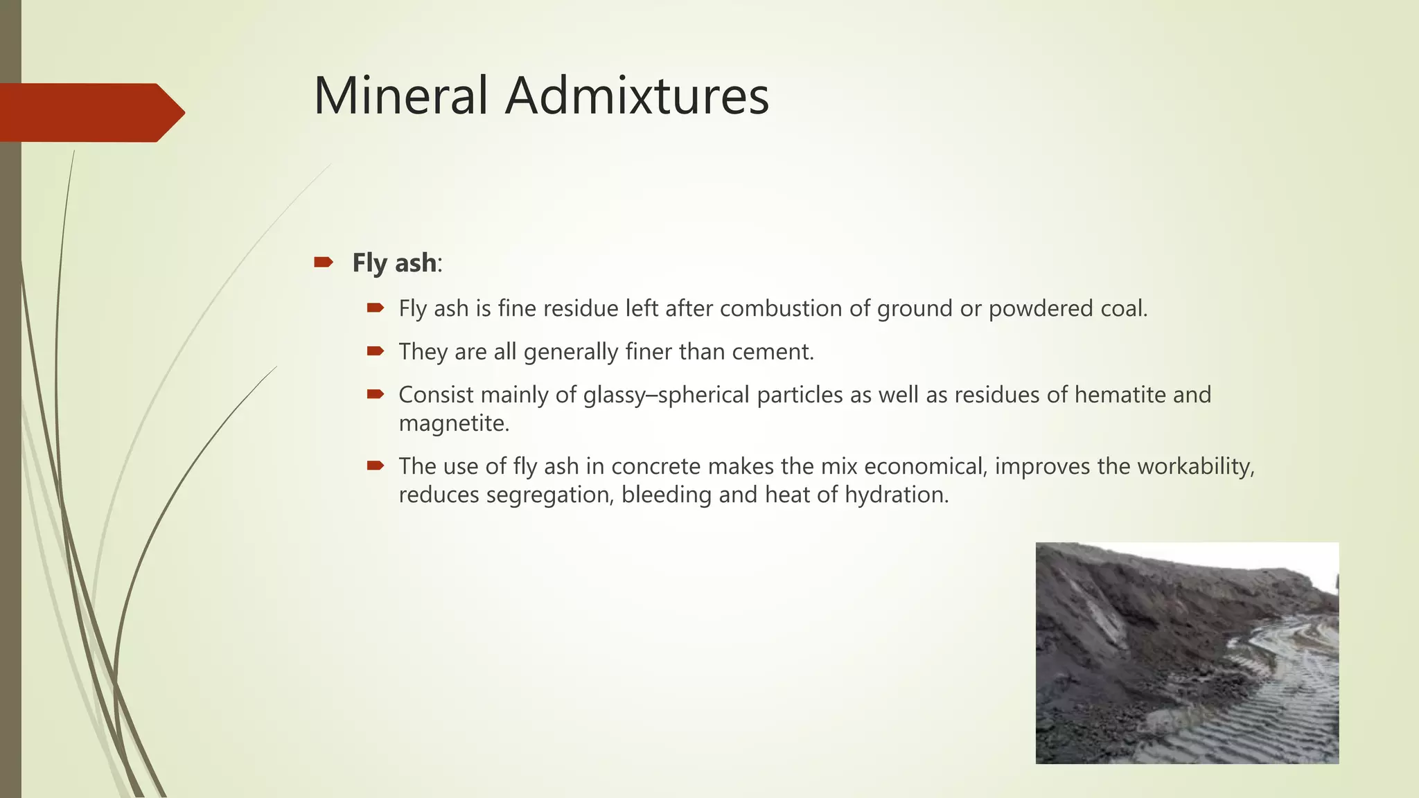 Use of chemical and mineral admixture in concrete | PPTX