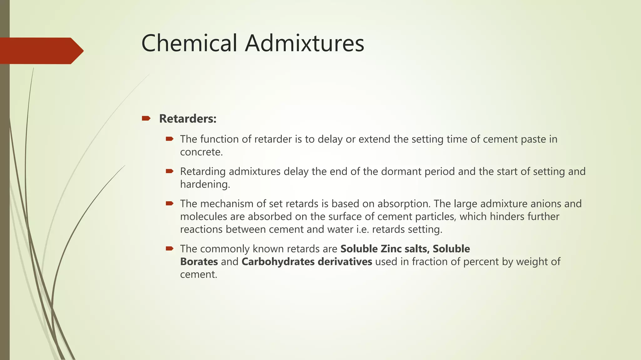Use of chemical and mineral admixture in concrete | PPTX