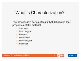 Use of Chemical Characterization to Assess the Equivalency of Medical ...