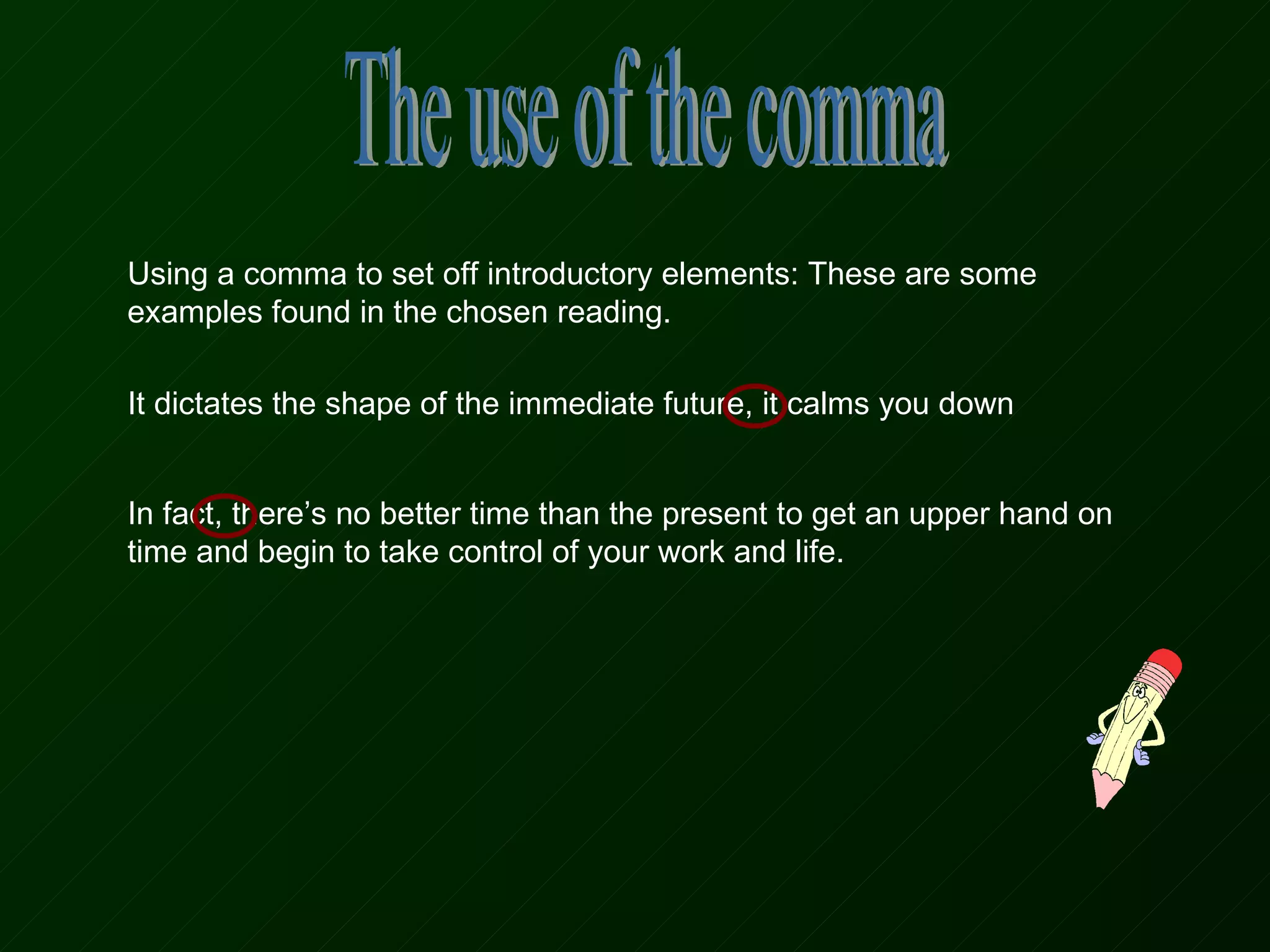 Use Of Commas | PPT