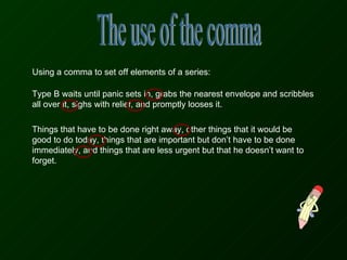 Use Of Commas | PPT