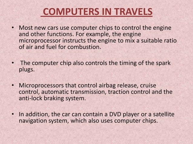 Use of computer in Various Fields | PPT