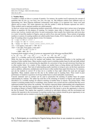 Use of counters for simplifying the teaching of number bases in ...