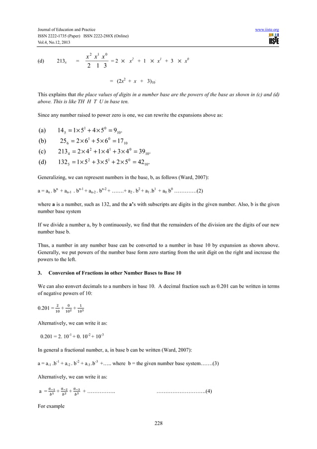 Use of counters for simplifying the teaching of number bases in ...