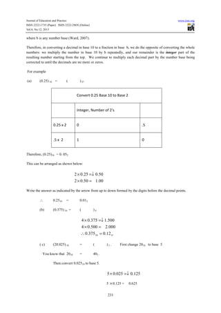 Use of counters for simplifying the teaching of number bases in ...
