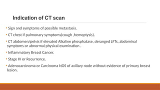Use of CT Scan and MRI In Breast and ovary .pptx