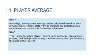 Use of data analysis in sports | PPT