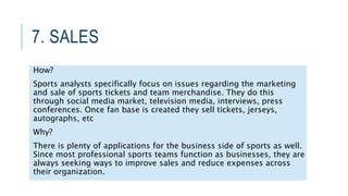 Use of data analysis in sports | PPT