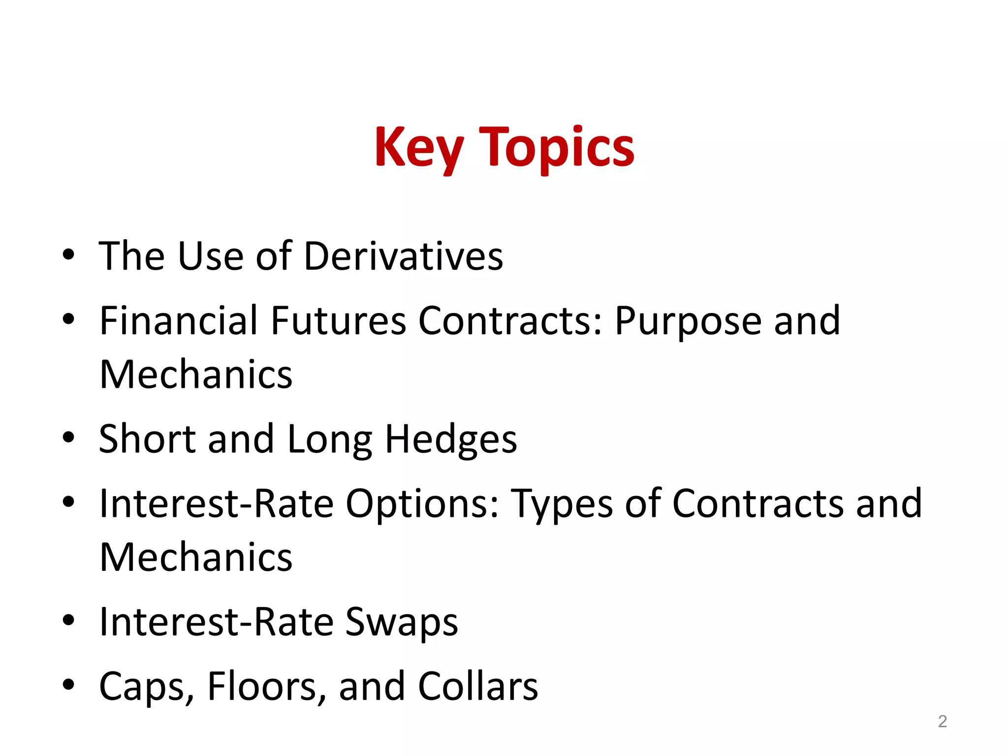 Use of derivative tools in alm | PPTX