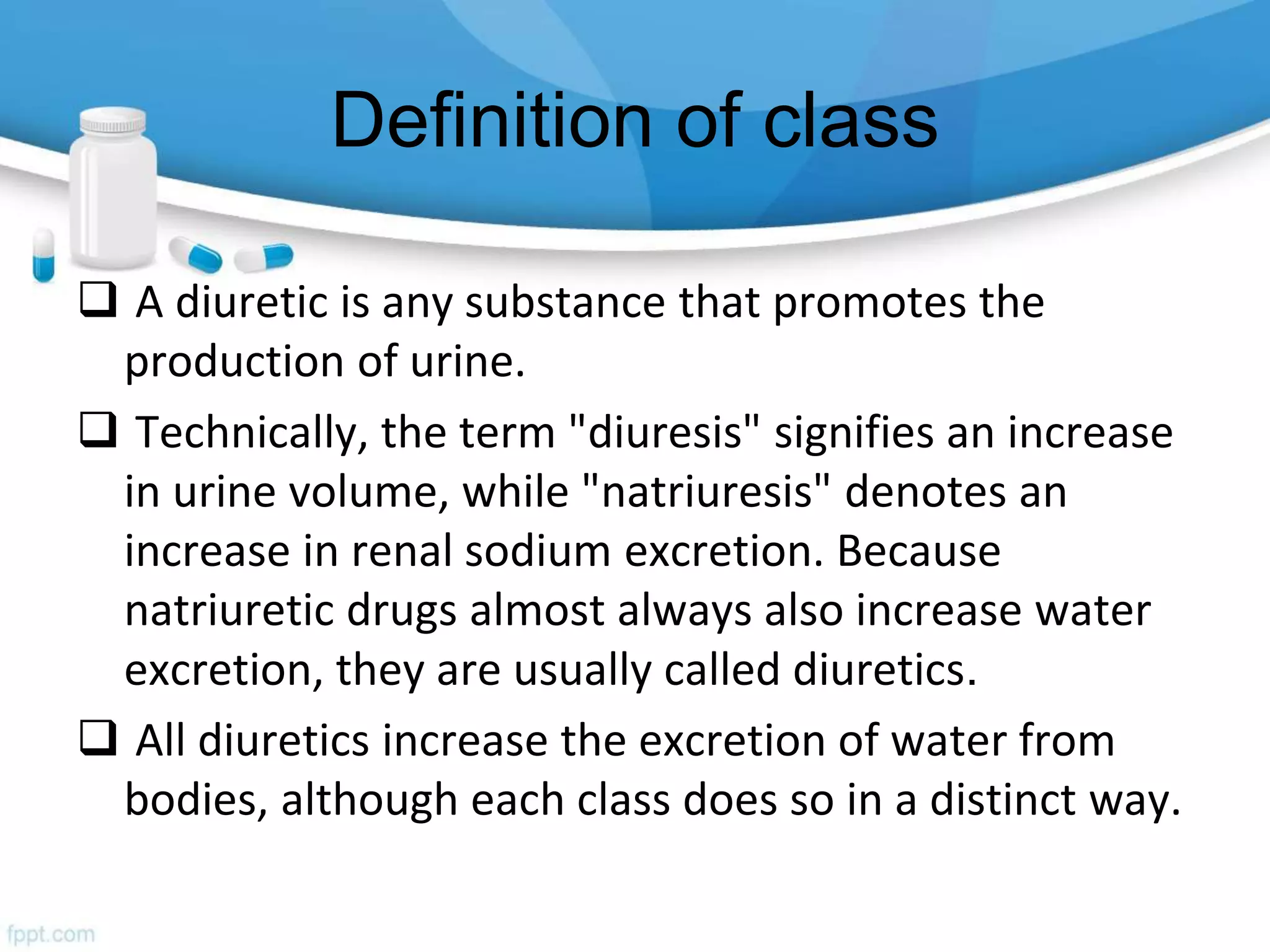 Use of diuretics in congestive heart failure. pptx | PPTX