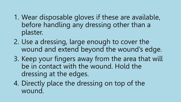 USE OF DRESSING AND BANDAGING.pptx.MSMSM | PPT