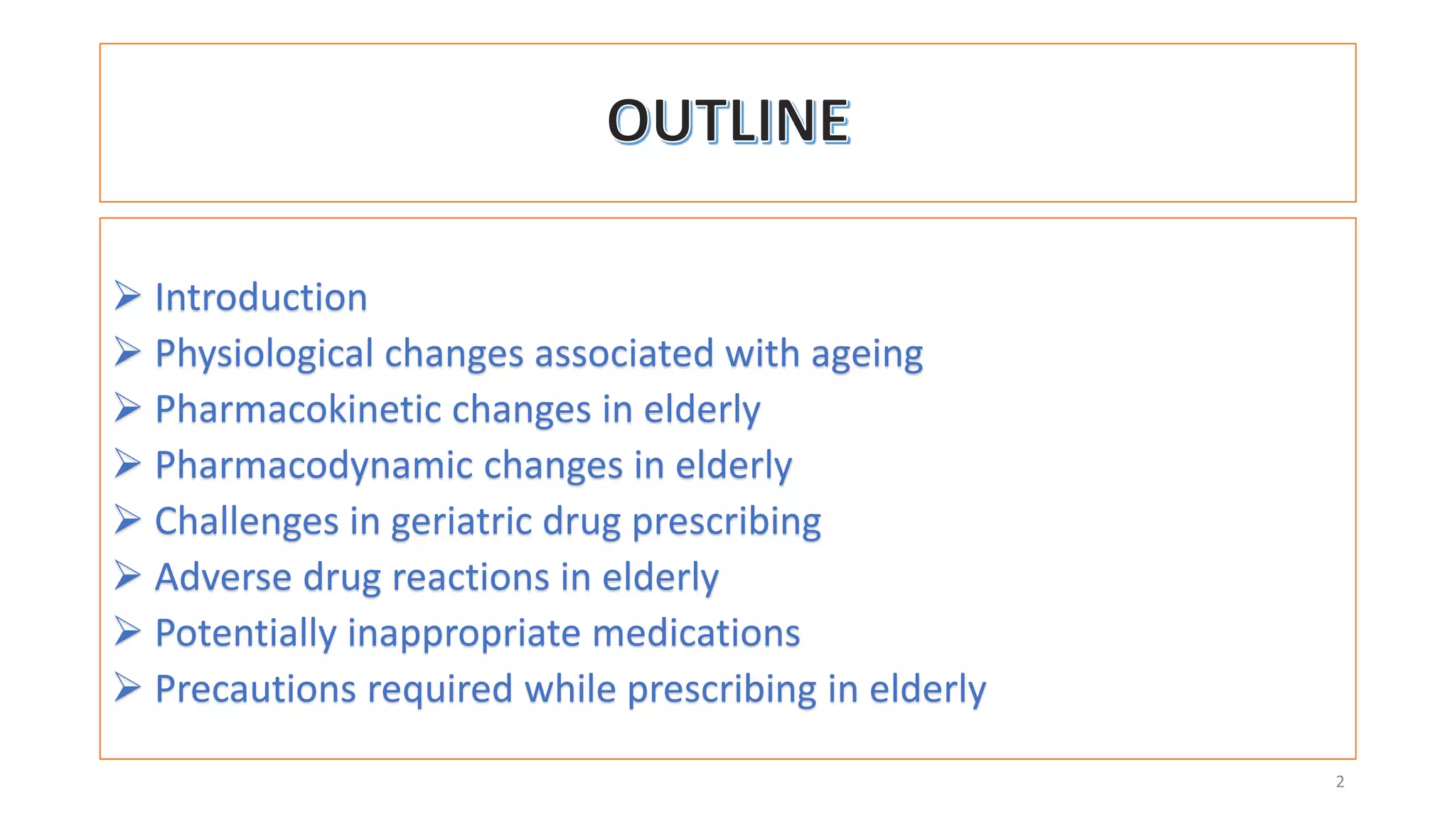 Use of drugs in geriatric patients | PPTX