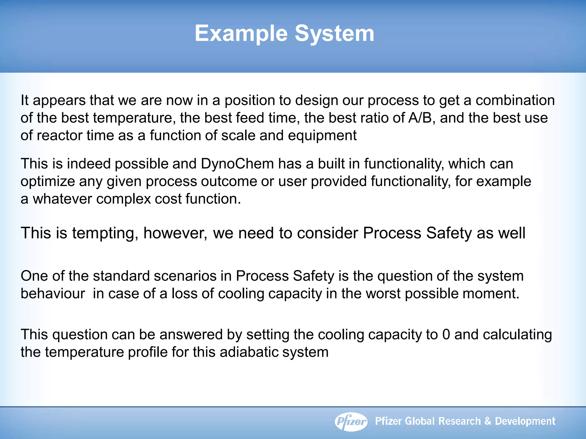 Use of DynoChem in Process Development. Wilfried Hoffmann. | PDF