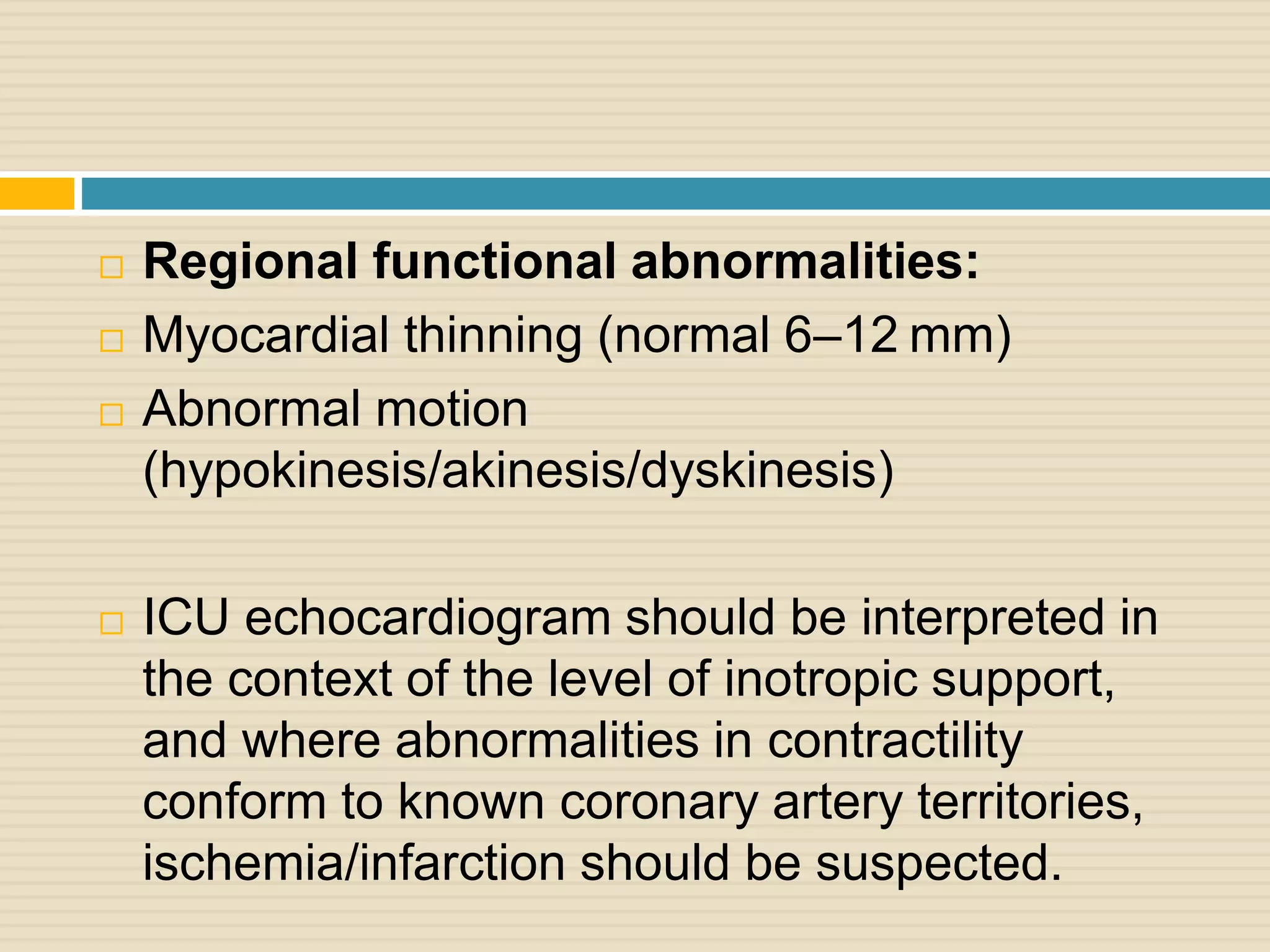 Use of echocardiography in icu | PPTX