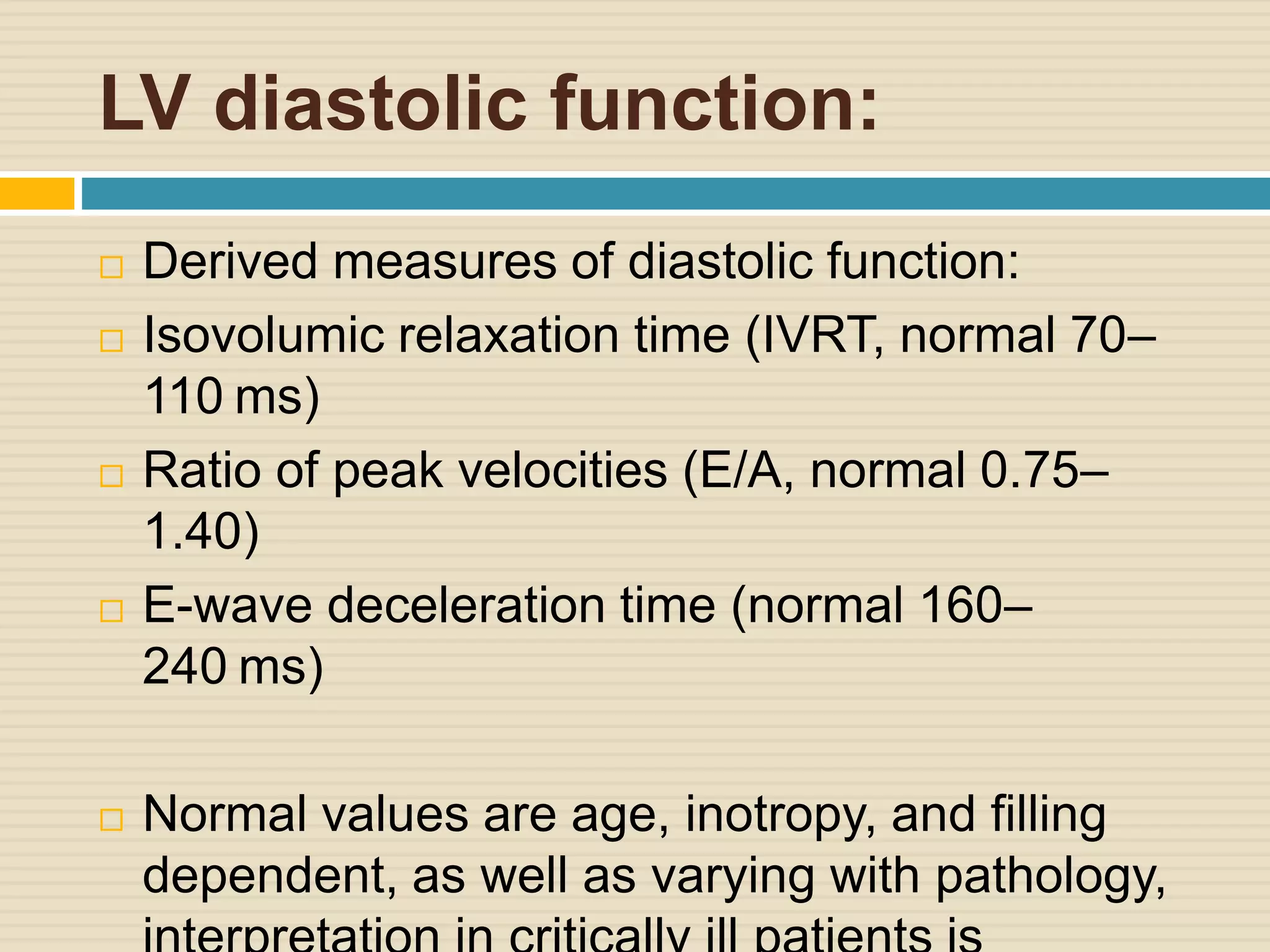 Use of echocardiography in icu | PPTX