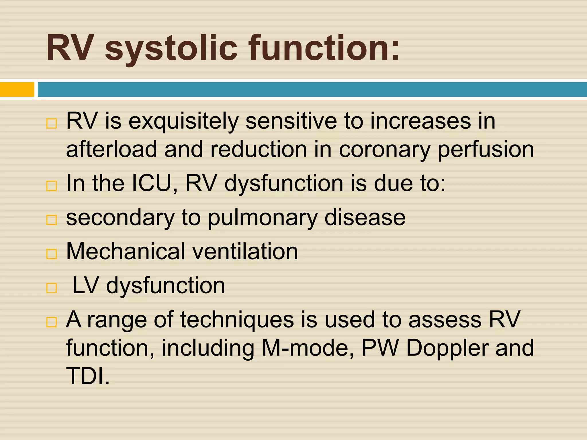 Use of echocardiography in icu | PPTX