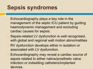 Use of echocardiography in icu | PPTX