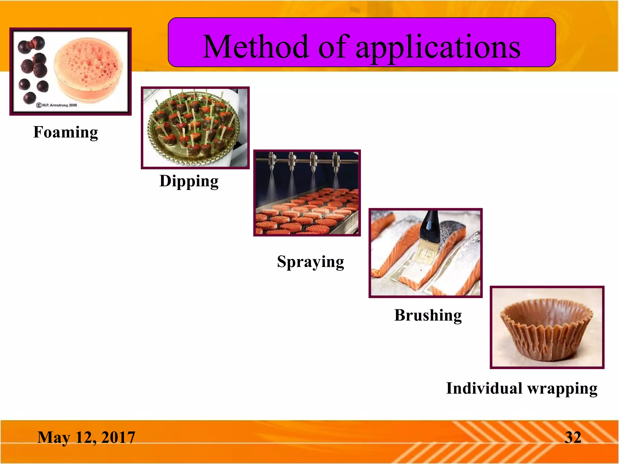 Use of edible coating and films in food applications | PPT