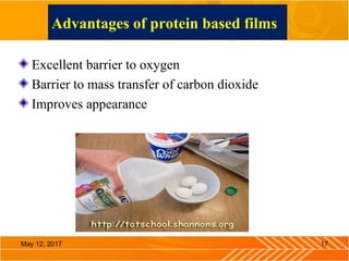 Use of edible coating and films in food applications | PPT