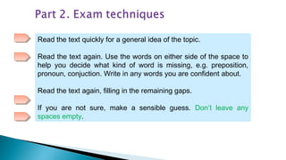 Use of english exam techniques | PPT